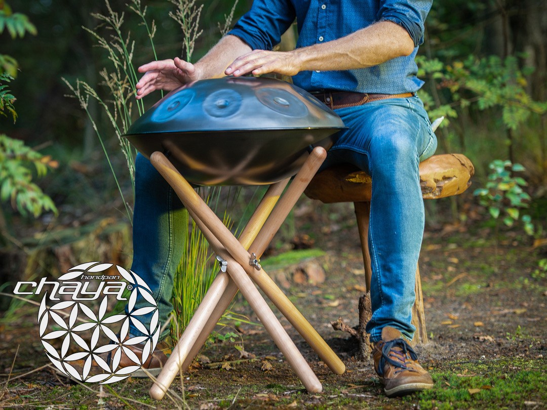 Verstellbarer Holzständer für das Handpan - HandPanShop.DE