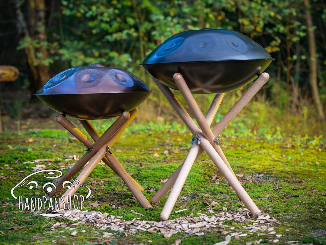 Adjustable wooden stand small for the handpan - HandPanShop.DE